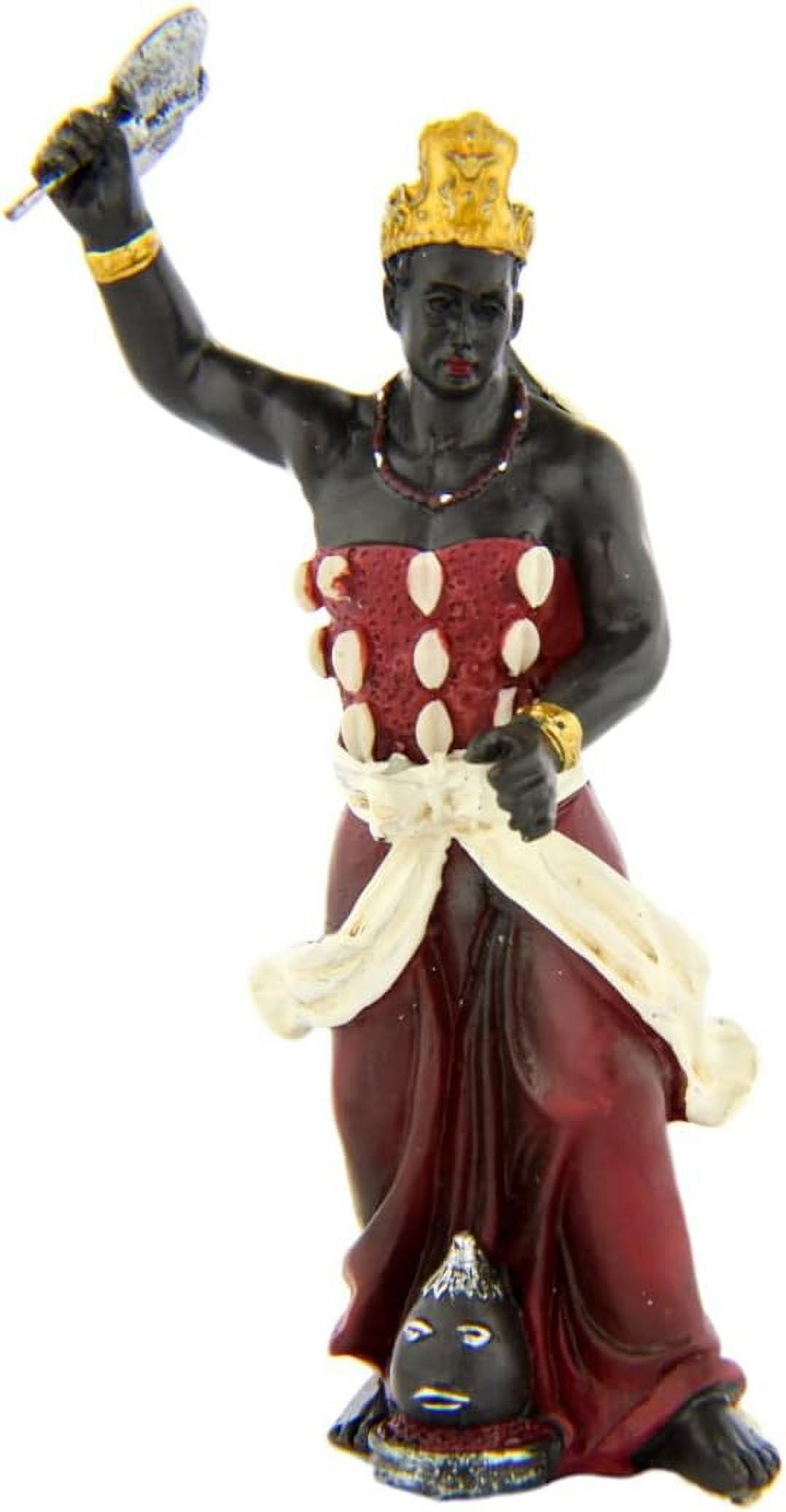 Estatua de Orisha Chango - Orisha Shango Statue, Red, White, 5 inch ...