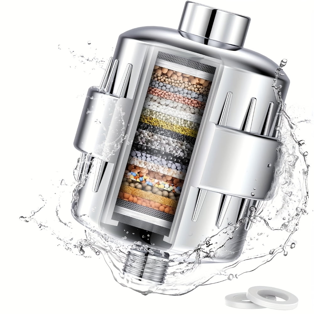 Estbridge 15 Stage Shower Filter -Shower Head Filter For Hard Water to ...