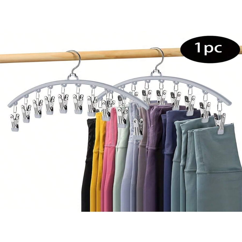 Estbridge 1pc Clothes Hanger Rotatable Hanging Rack Space-Saving Curved ...