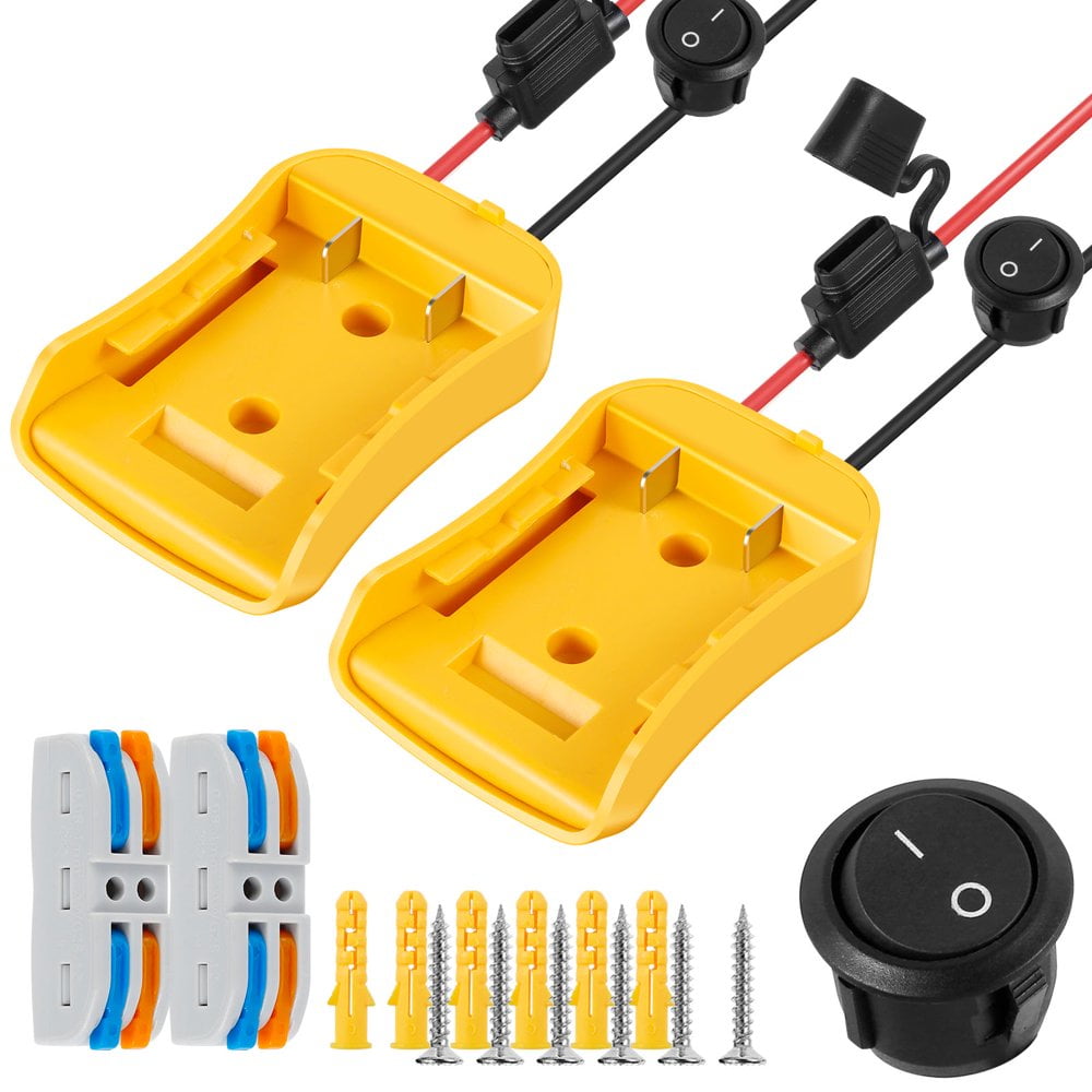 Estbridge 2Pcs Power Wheels Adapter for 20V Battery Safe Power Wheels ...