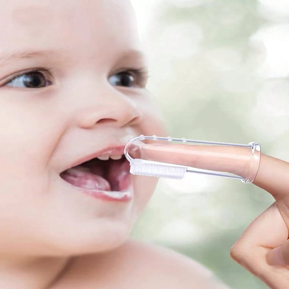 Estbridge 3pcs Baby Silicone Finger Toothbrush - Walmart.com