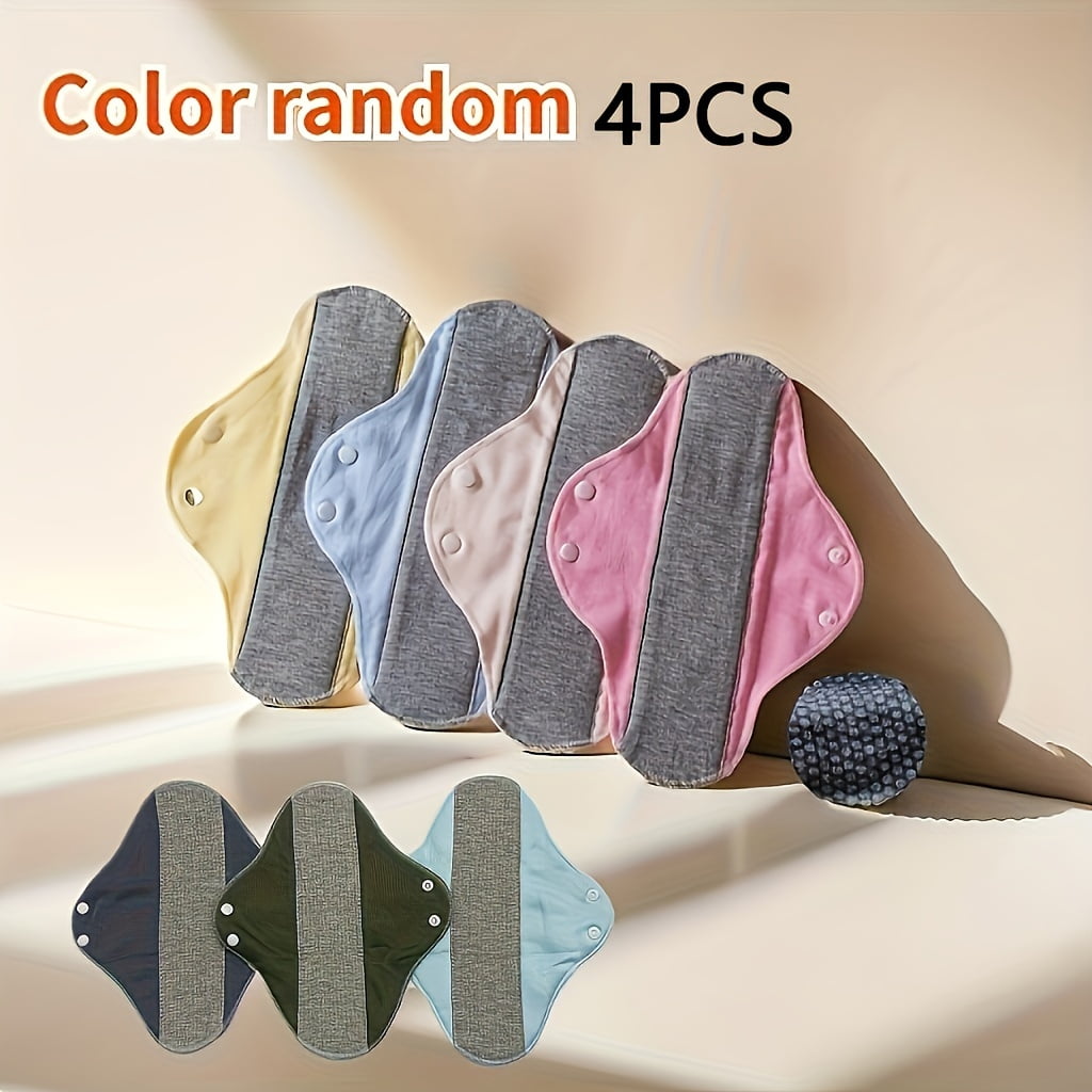 Estbridge 4pcs Leak-Proof & Waterproof Washable Incontinence Pads with ...