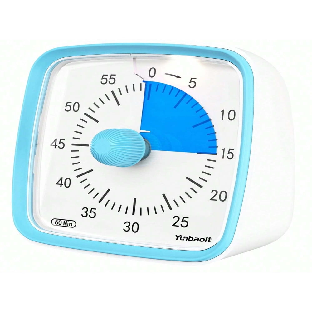 Estbridge 60 Minute Visual Countdown Timer With Night Light Suitable ...