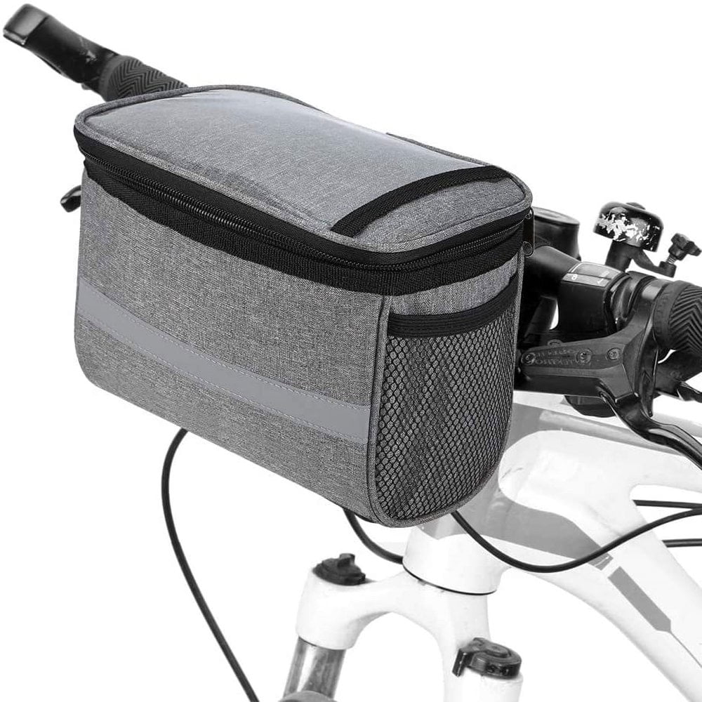 Estbridge Bicycle handlebar bag isolated front pocket MTB handlebar bag ...