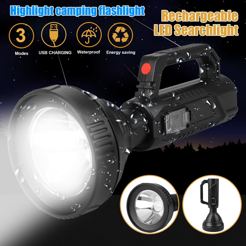 Estbridge Bright Rechargeable Searchlight Handheld LED Tactical ...