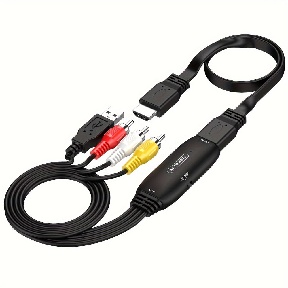 Estbridge HDTV Converter with USB Power - RCA to Adapter for DVD VHS ...