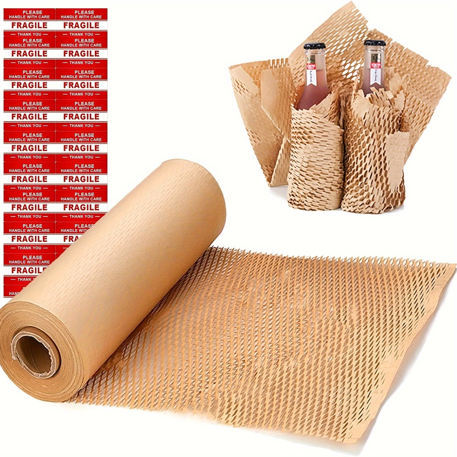 Estbridge Honeycomb Packing Paper Wrap 15”x131‘ Sustainable Alternative ...