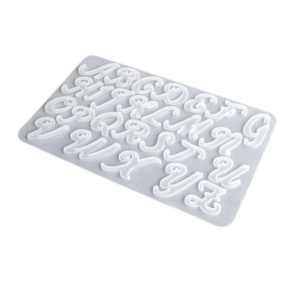 Estbridge Large Alphabet Mold for Resin Resin Keychain Letter Molds ...