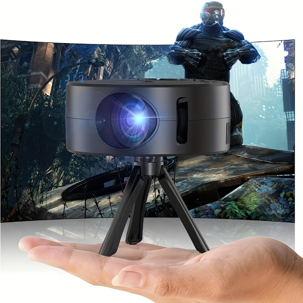 Estbridge Mini Outdoor Projector connects directly to your mobile phone ...