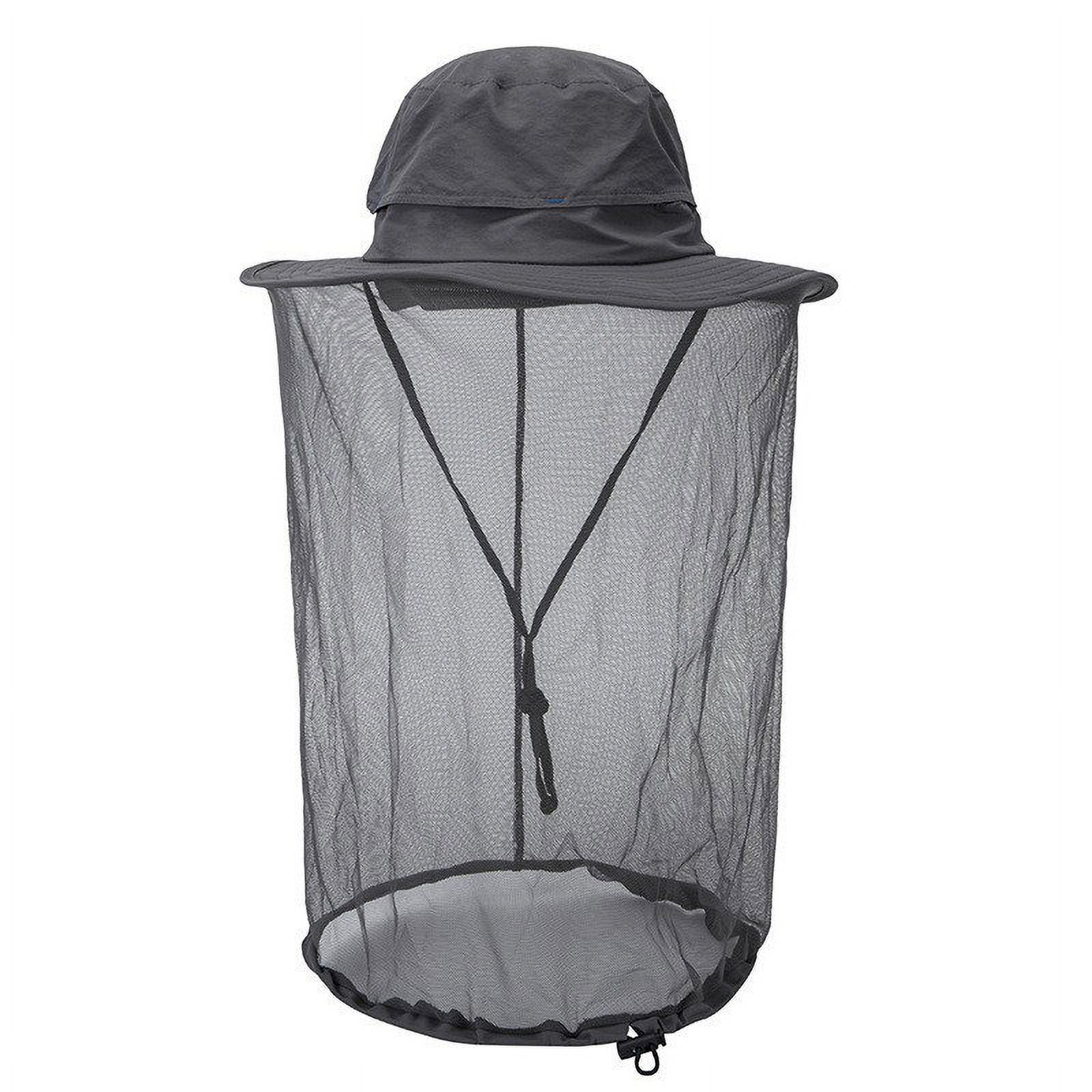 Estbridge Mosquito Net Hat Sun Hat Bucket Hat with Hidden Net Outdoor ...