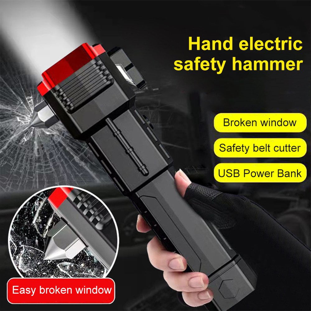 Estbridge Multi-functional car flashlight car safety hammer fire ...