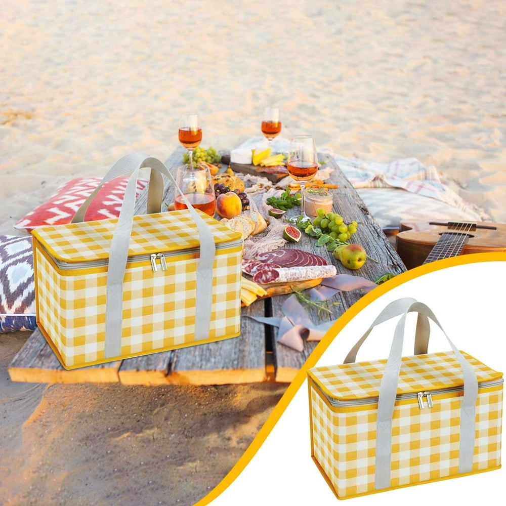 Estbridge Outdoor Large Capacity Picnic Bag Camping Picnic Basket ...