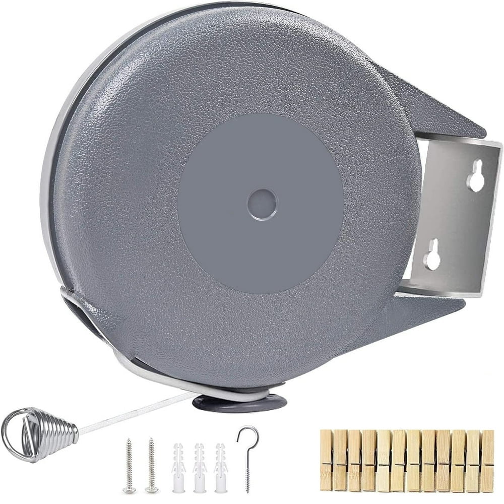 Estbridge Retractable Clothesline - Portable Heavy Duty Indoor and ...