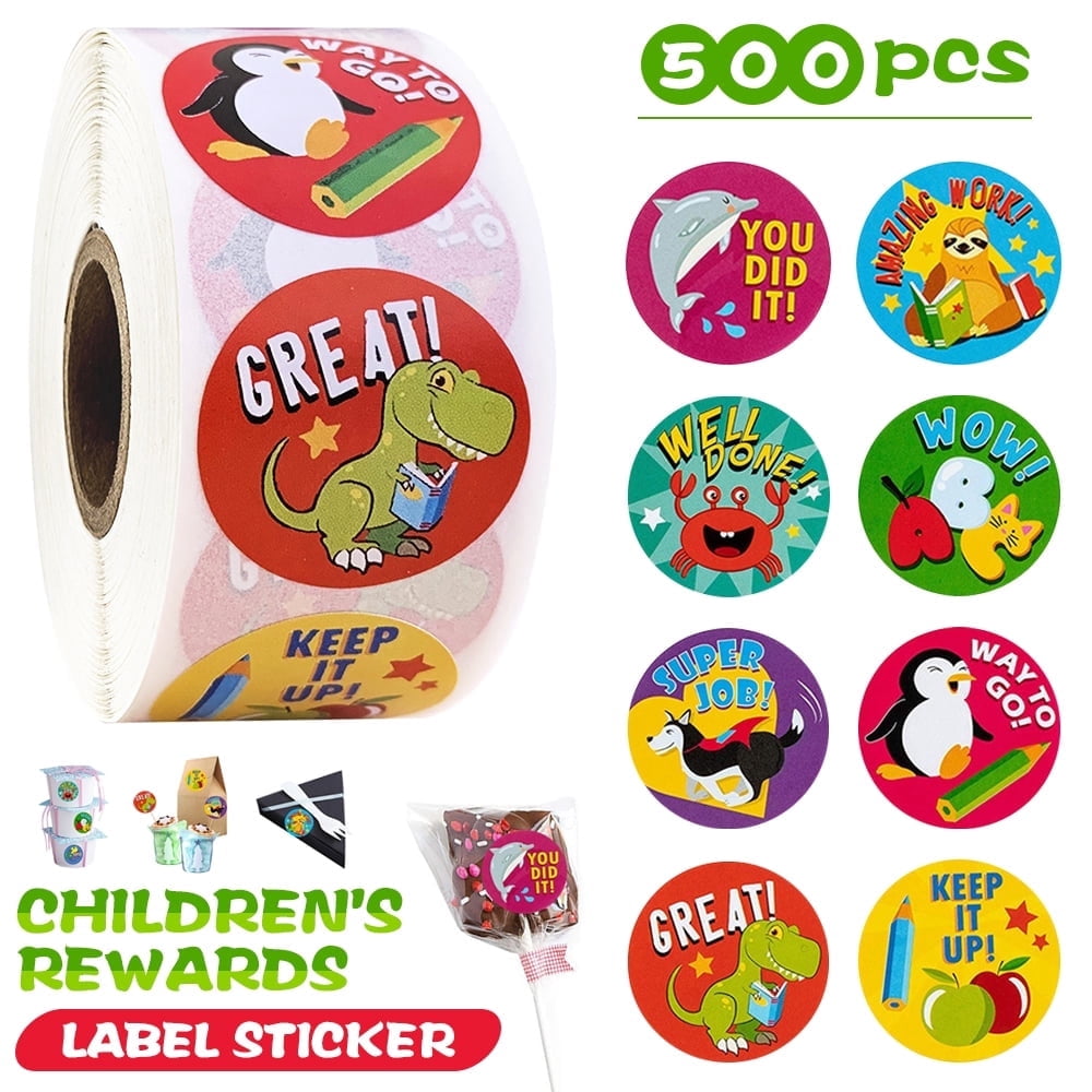 Estbridge Reward Stickers for Kids 1 Inch School Stickers Teacher ...