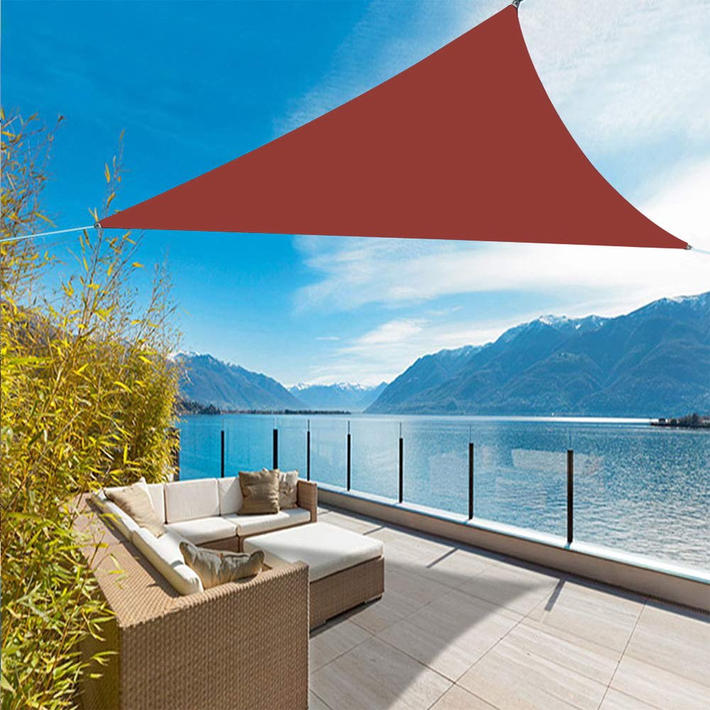Estbridge Triangle Sun Shade Sail UV Block Waterproof Patio Awning ...