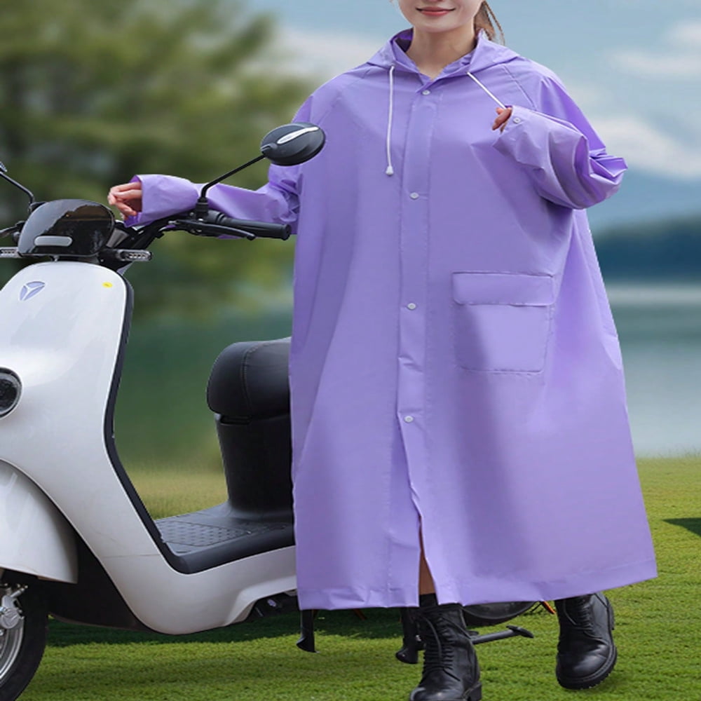 Estbridge Women‘s Long Raincoat Full Body Waterproof Electric Vehicle ...