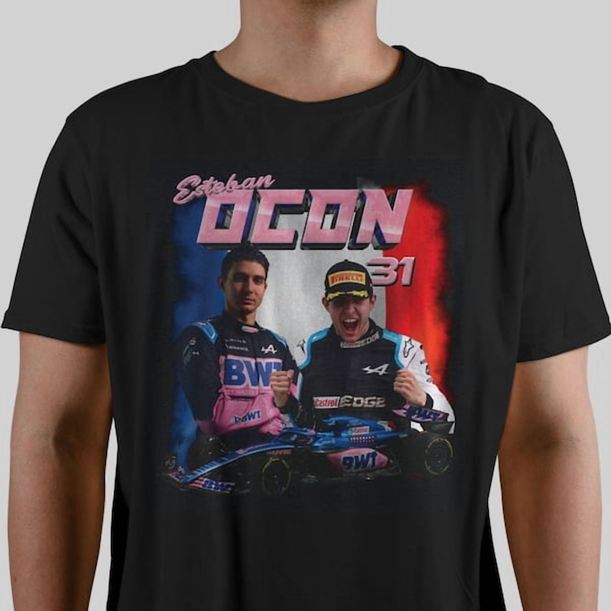 Esteban Ocon Formula 1 Racing T-Shirt, Retro Graphic, For Racing Fans ...