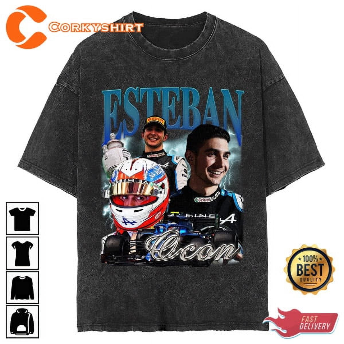 Esteban Ocon Formula Racing F1 Bwt Alpine-renault T-shirt Design ...