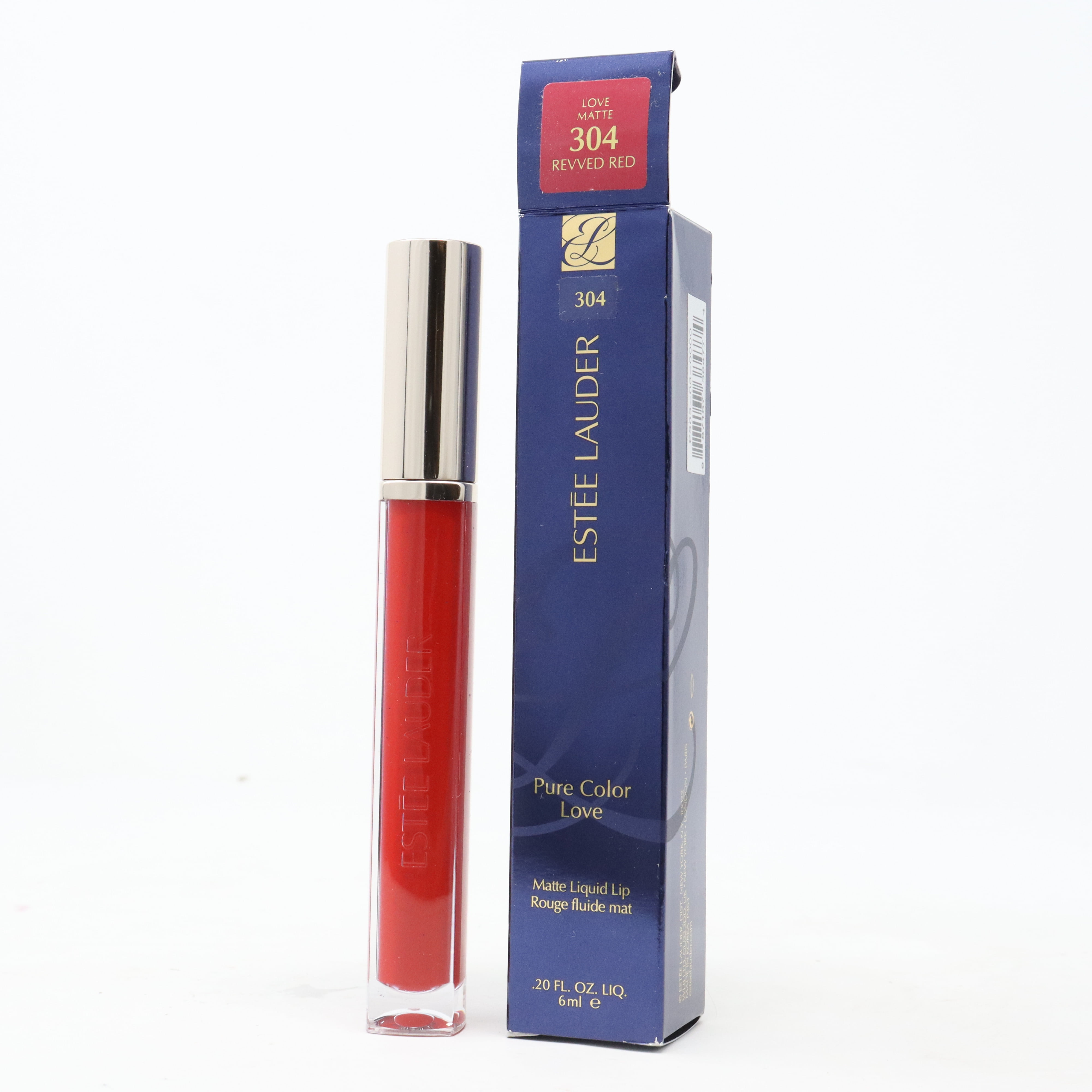 Estee Lauder Pure Color Love Matte Liquid Lip 0.20oz 304 Revved Red New ...