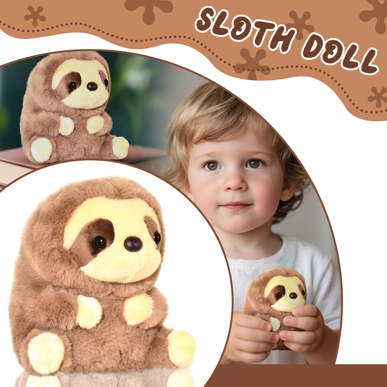 Esterze Sloths Plush Toys, Cute Sloths Hand Puppet Dolls Stuffed ...