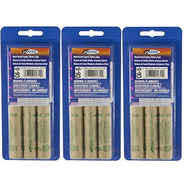 Estes Hobby Rocket Engines/Motors, C6-5 Mini Bulk Pack - 9 Engines with ...