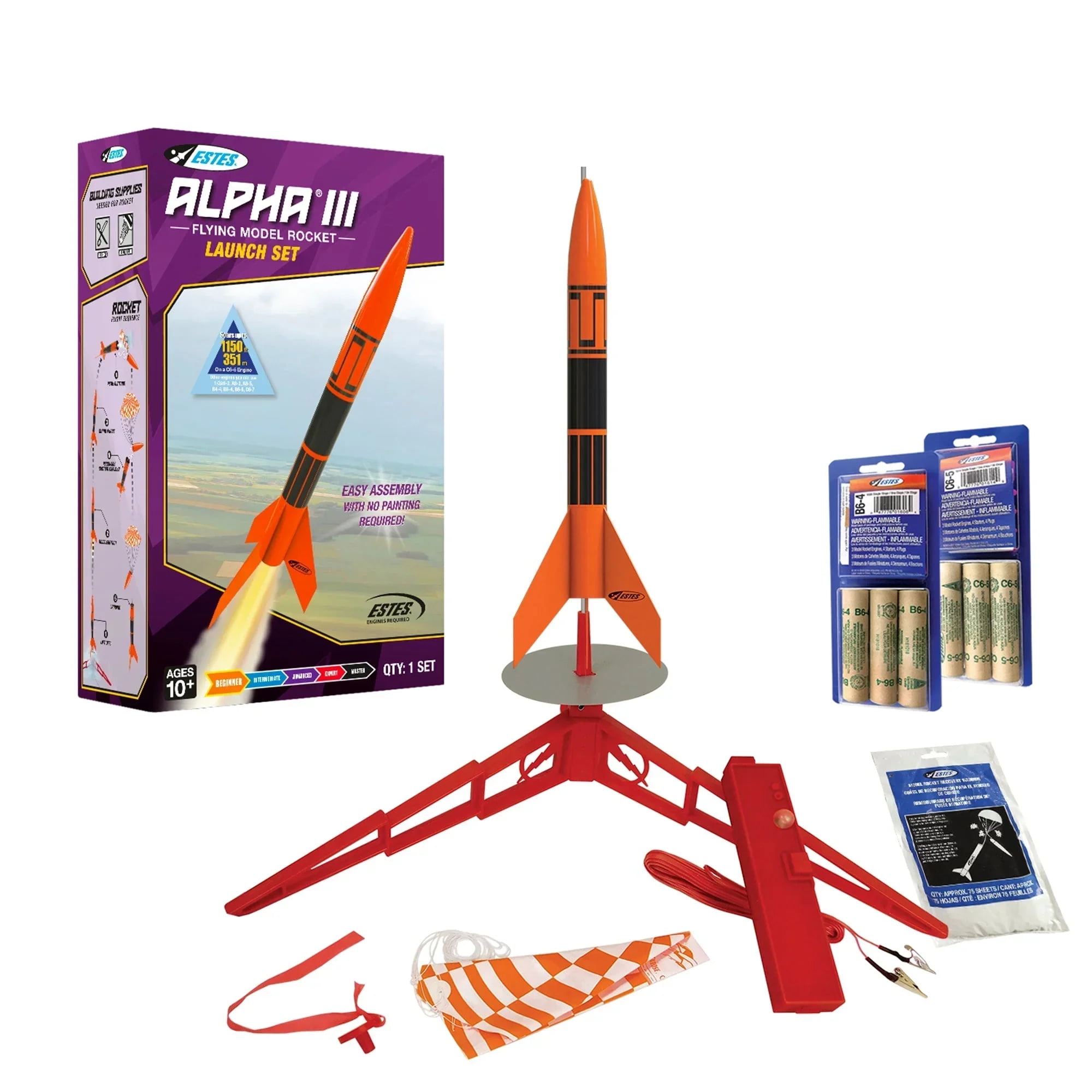 Estes Alpha III Starter Set Bundle - Walmart.com