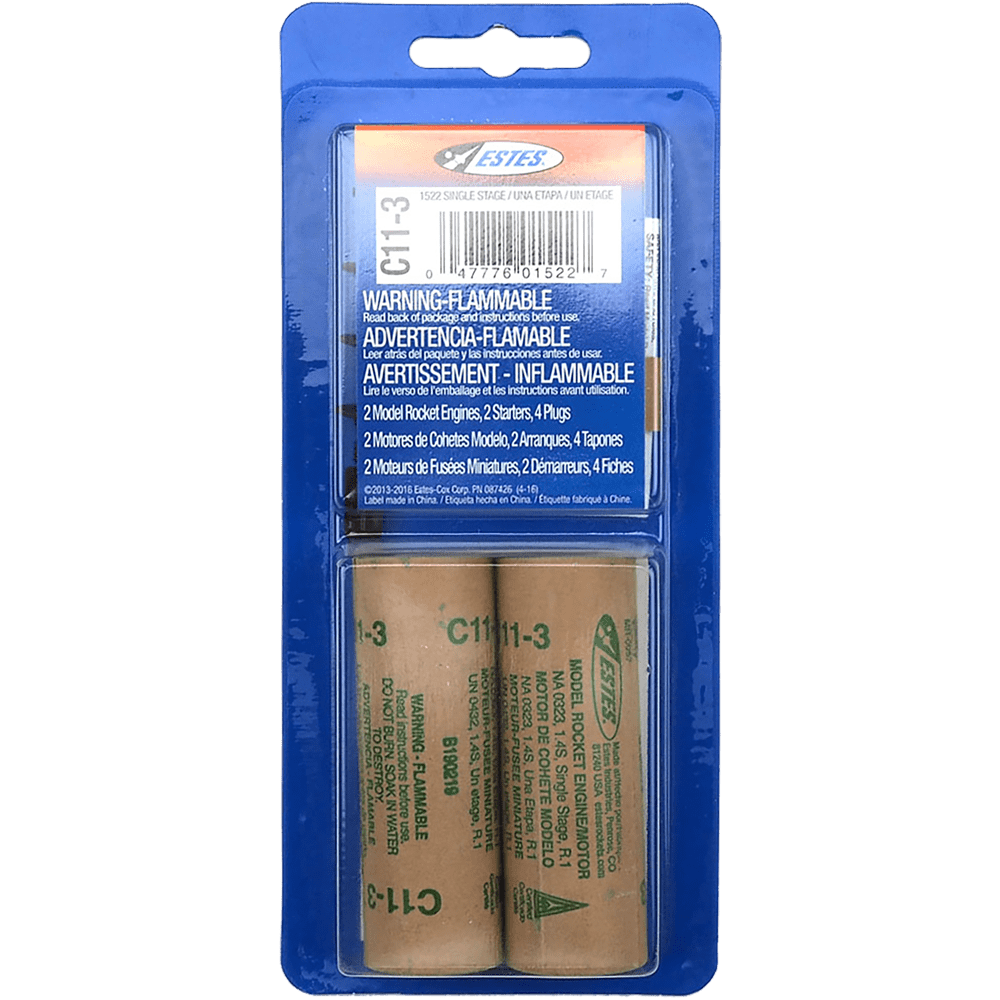 Estes C11-3 Rocket Engine Pack EST10025 / EST1522 - Walmart.com