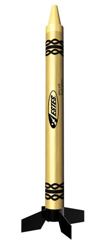 Galaxy Gold Crayon Model Rocket Estes - Walmart.com