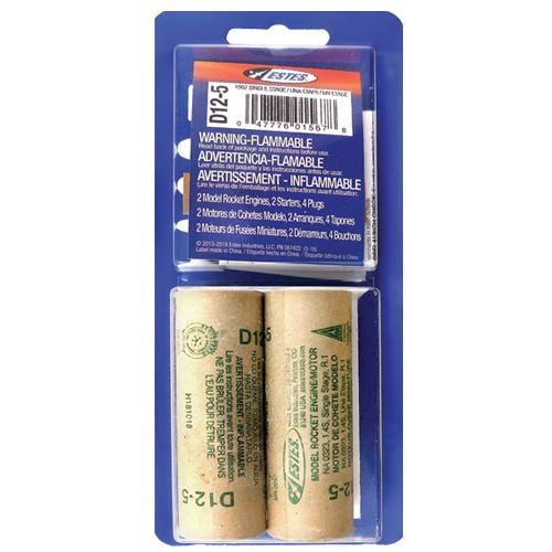 Estes D12-5 Standard Engine Model Rocket Motors, 2 pc Set - Walmart.com