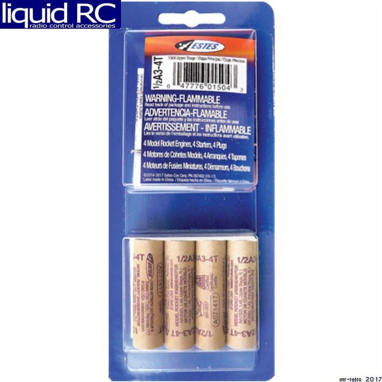 Estes Model Rocket Engines Brown 4 pc - Walmart.com