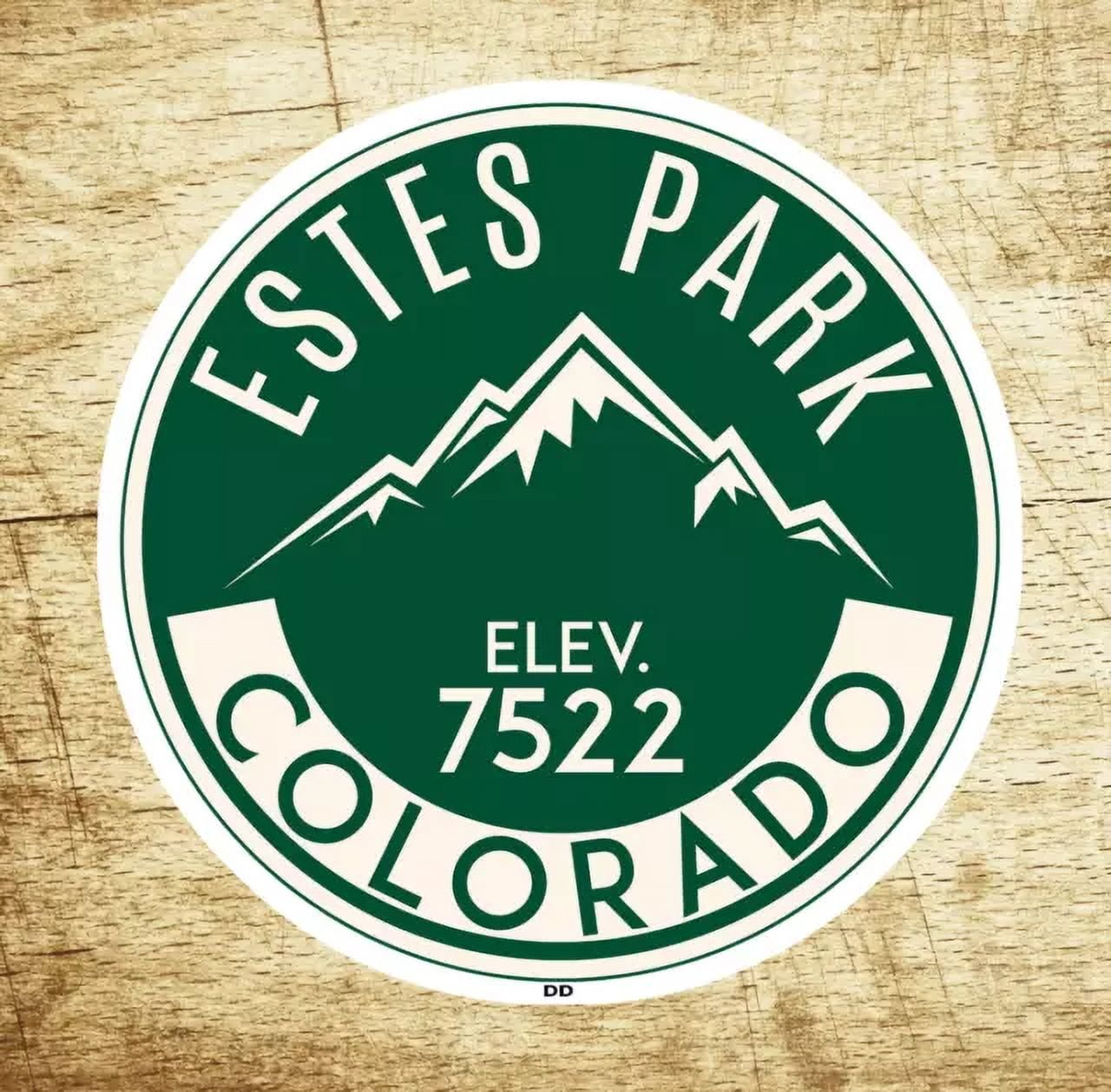 Estes Park Colorado Decal Sticker Skiing Rocky Mountain National Park ...