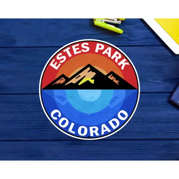 Estes Park Colorado Decal Sticker Skiing Rocky Mountain National Park ...