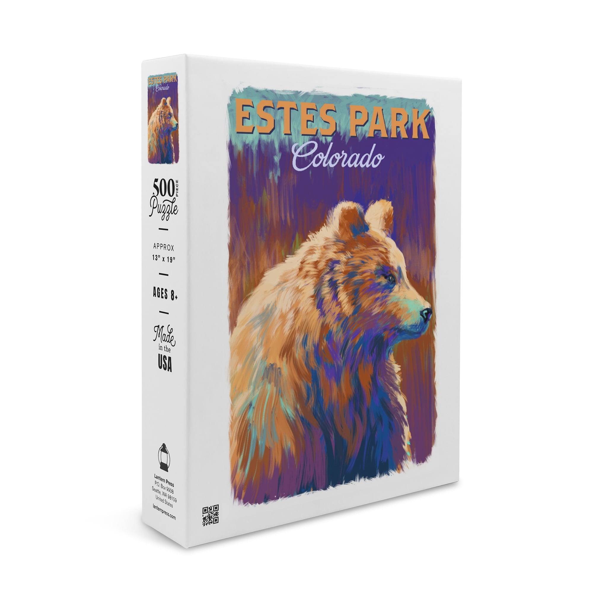 Estes Park, Colorado, Grizzly Bear, Vivid (19x27 inches, Premium 500 ...