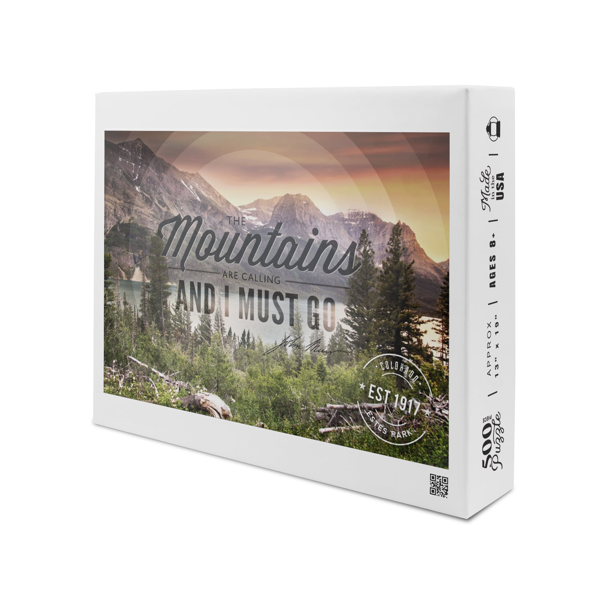 Estes Park, Sentiment Circle Design, Mountains are Calling, John Muir ...