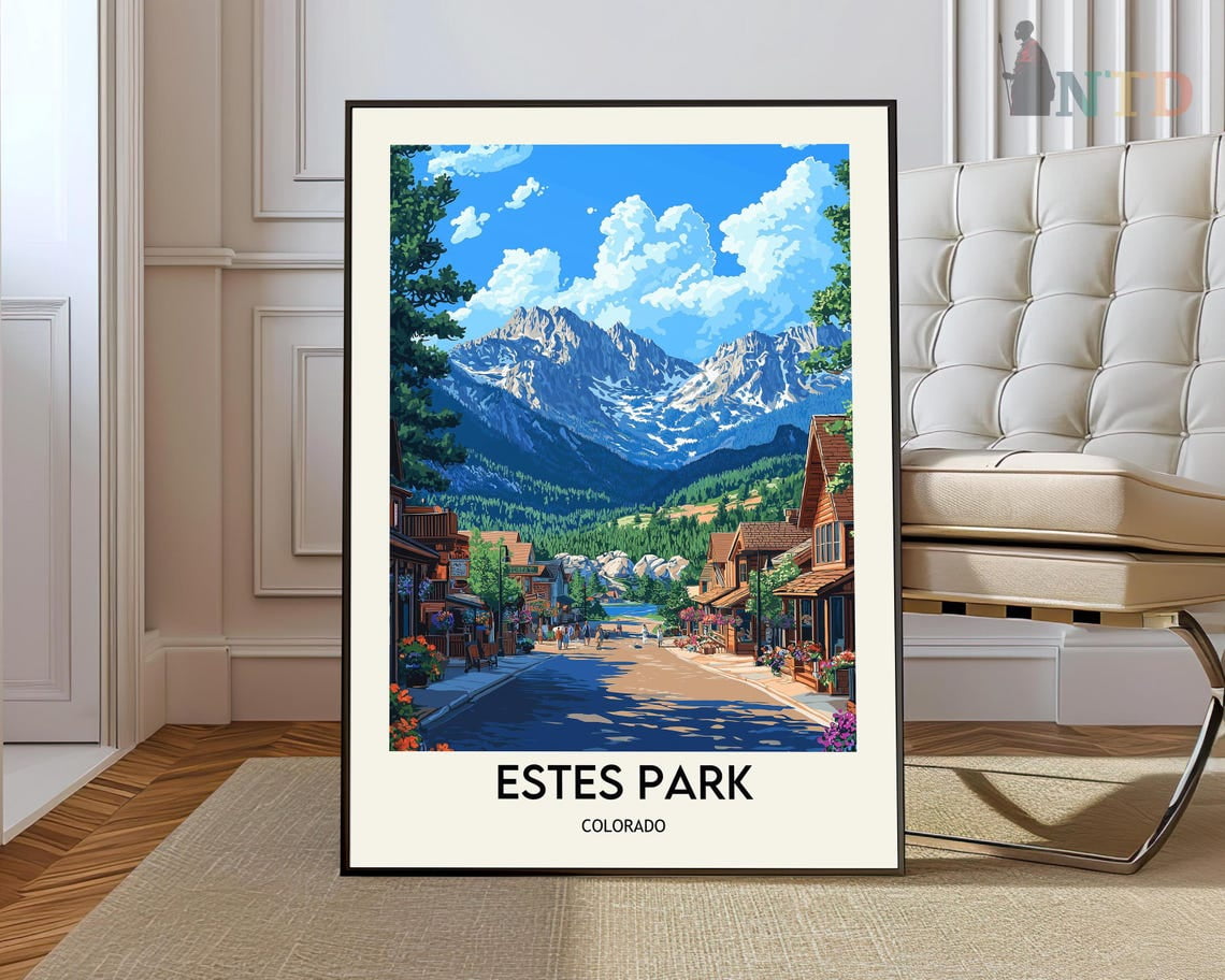 Estes Park Travel Poster, Estes Parkestes Park Poster Print, Estes Park ...