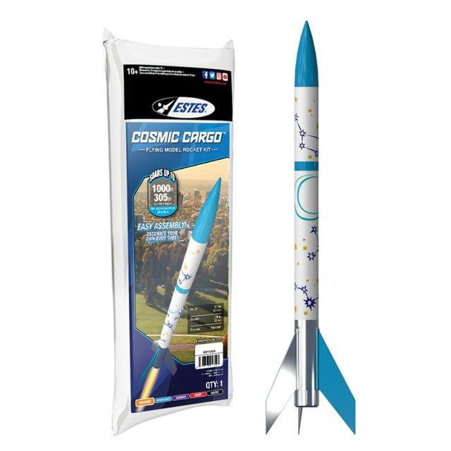 Estes Rockets 001324 Cosmic Cargo, STEM Rocket - Walmart.com