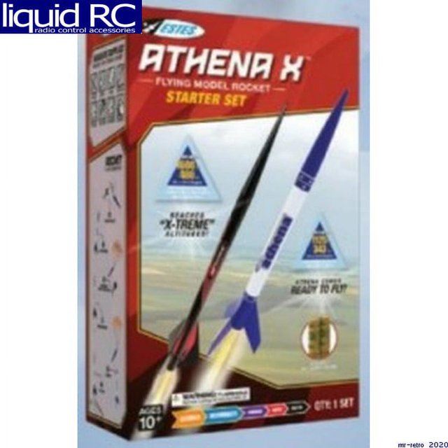 Estes Rockets Athena X Starter Set with Model Engines Kit for Adults ...
