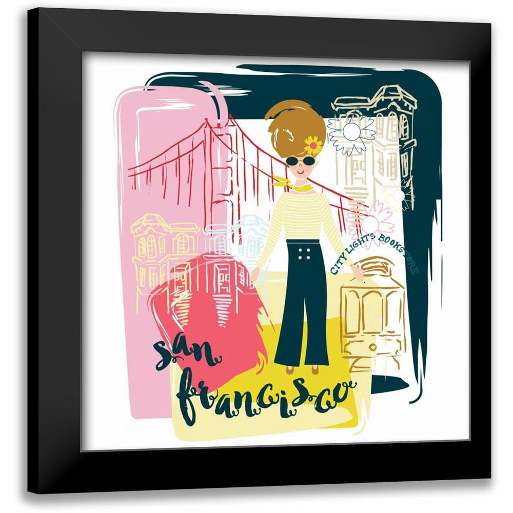 Esther Bley Designs 12x12 Black Modern Framed Museum Art Print Titled ...