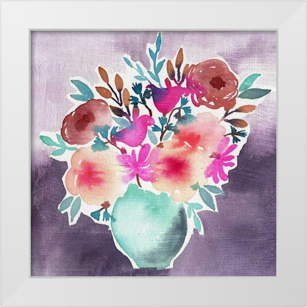 Esther Bley Designs 12x12 White Modern Wood Framed Museum Art Print ...