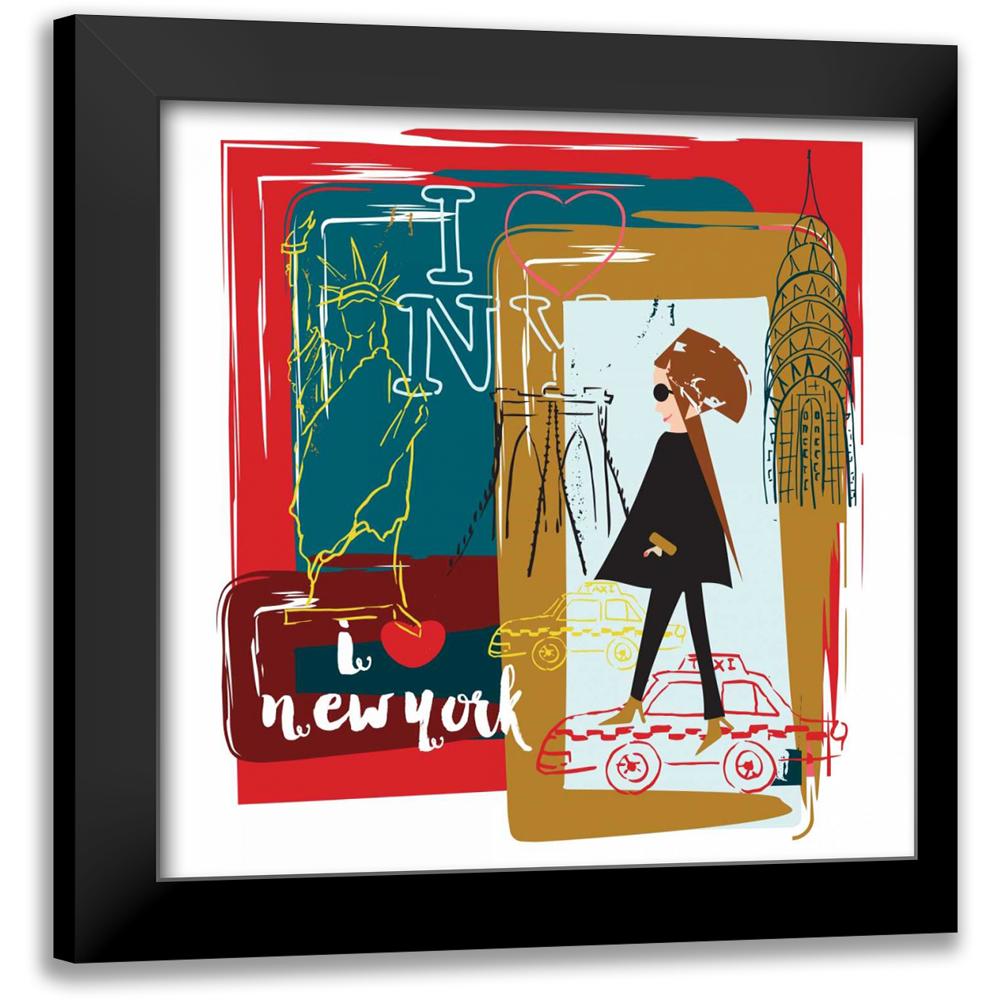 Esther Bley Designs 15x15 Black Modern Framed Museum Art Print Titled ...