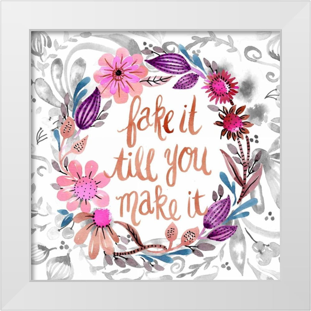 Esther Bley Designs 15x15 White Modern Wood Framed Museum Art Print ...