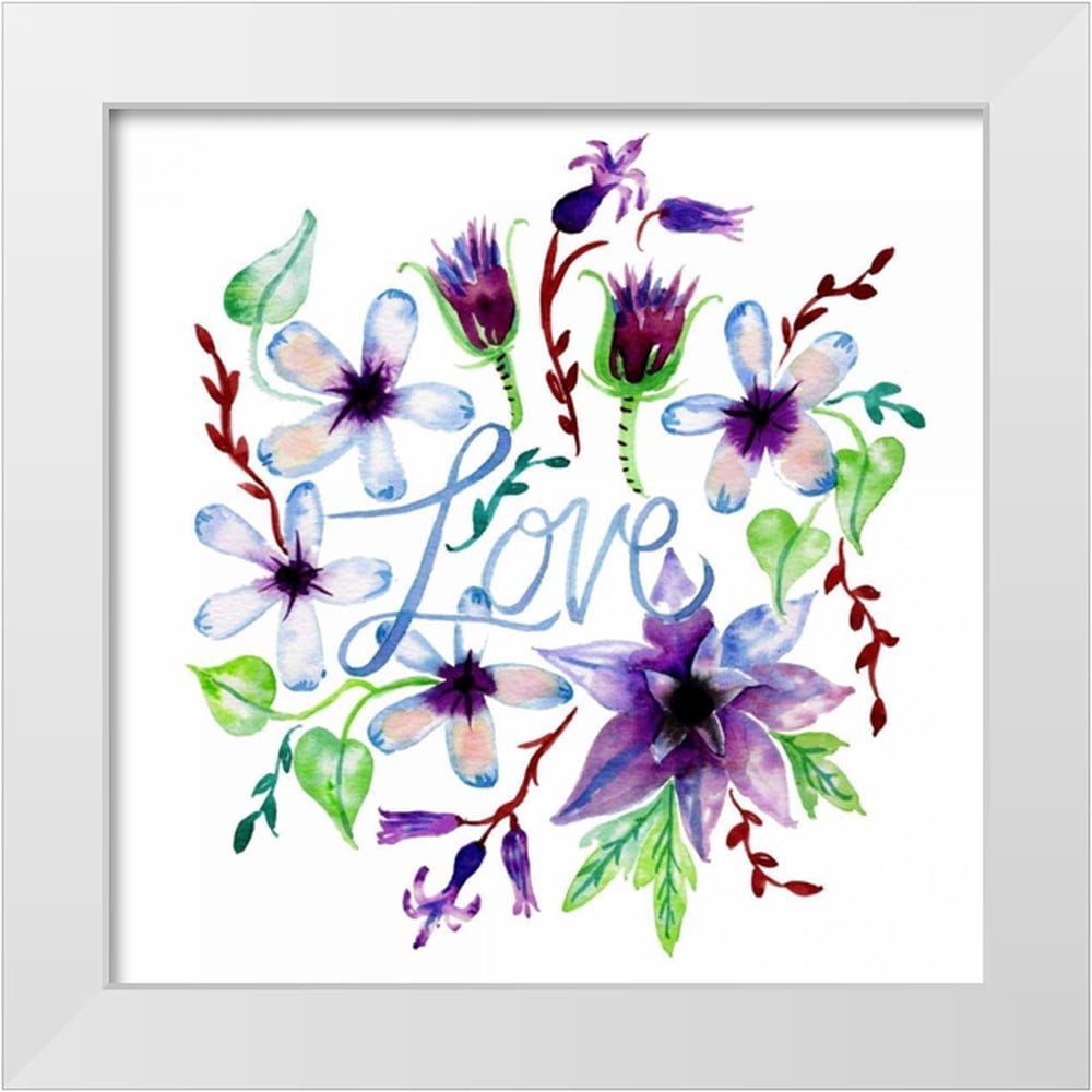 Esther Bley Designs 15x15 White Modern Wood Framed Museum Art Print ...