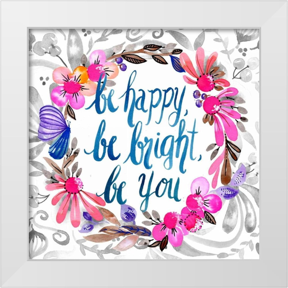 Esther Bley Designs 20x20 White Modern Wood Framed Museum Art Print ...