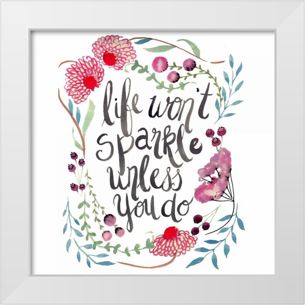 Esther Bley Designs 20x20 White Modern Wood Framed Museum Art Print ...