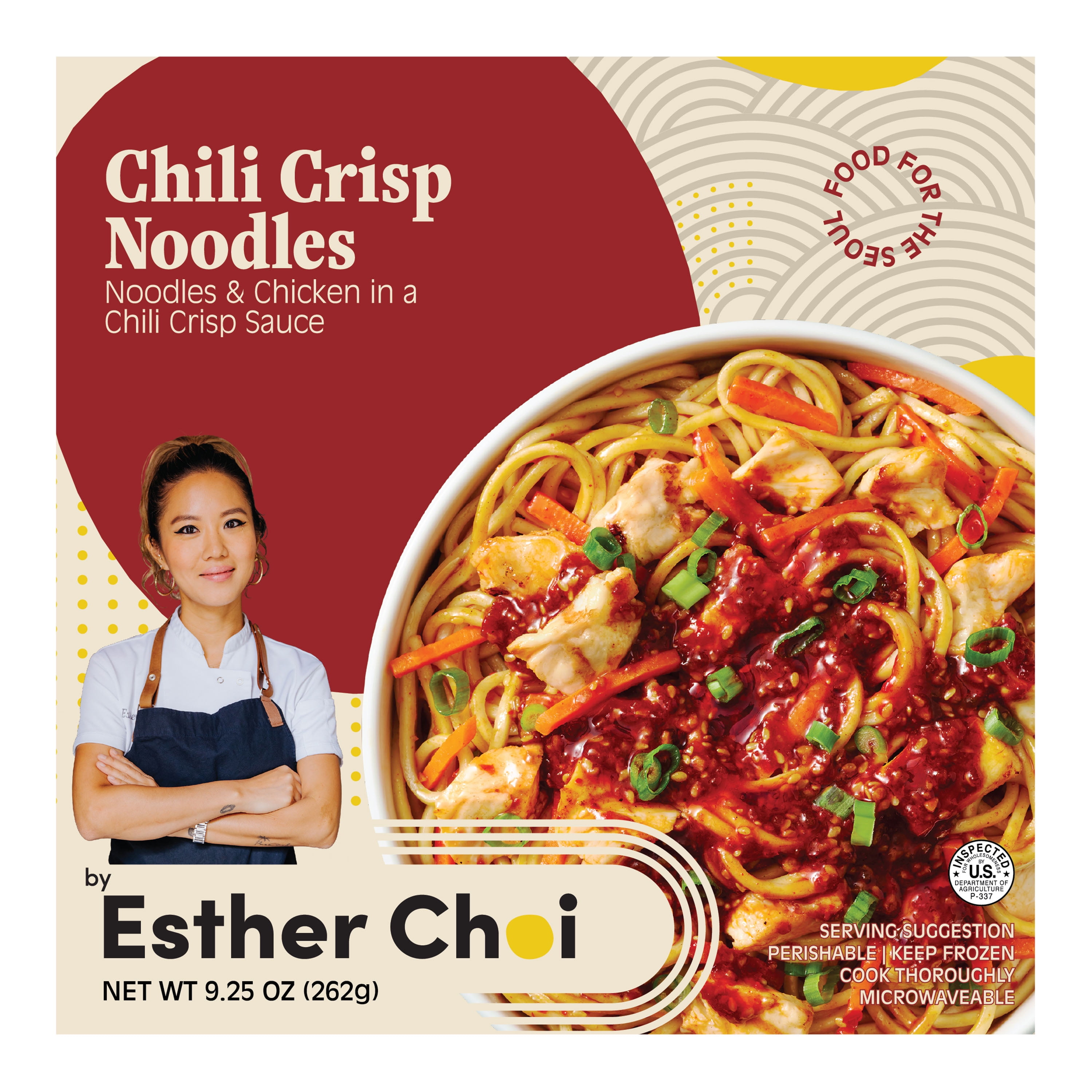 Esther Choi Chili Crisp Noodles with Chicken, 9.25 oz (Frozen ...