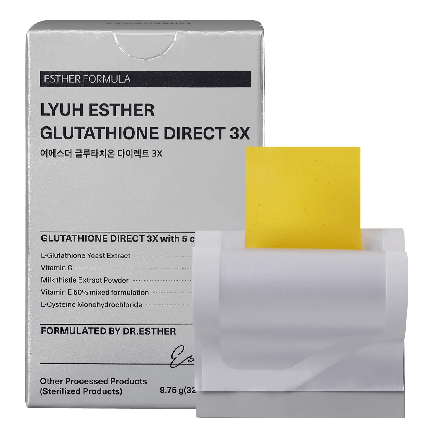 Esther Formula Glutathione Direct Film 3X (325mg*30pcs) Edible Film ...