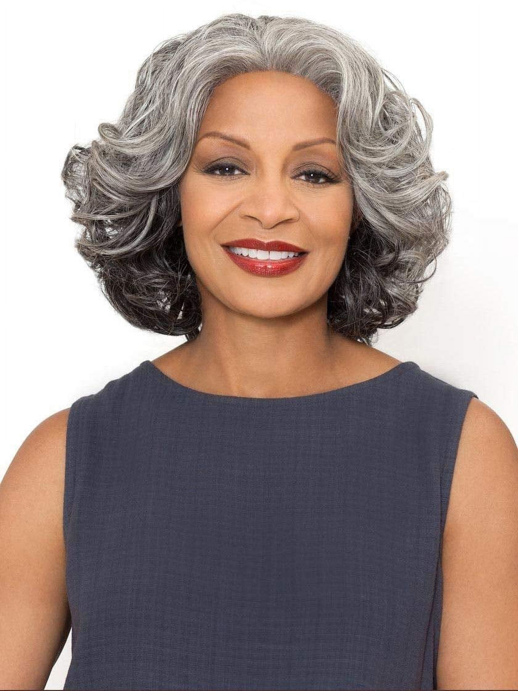 Esther Wig Color 3T51 - Foxy Silver Wigs Shoulder Length Wavy Synthetic ...