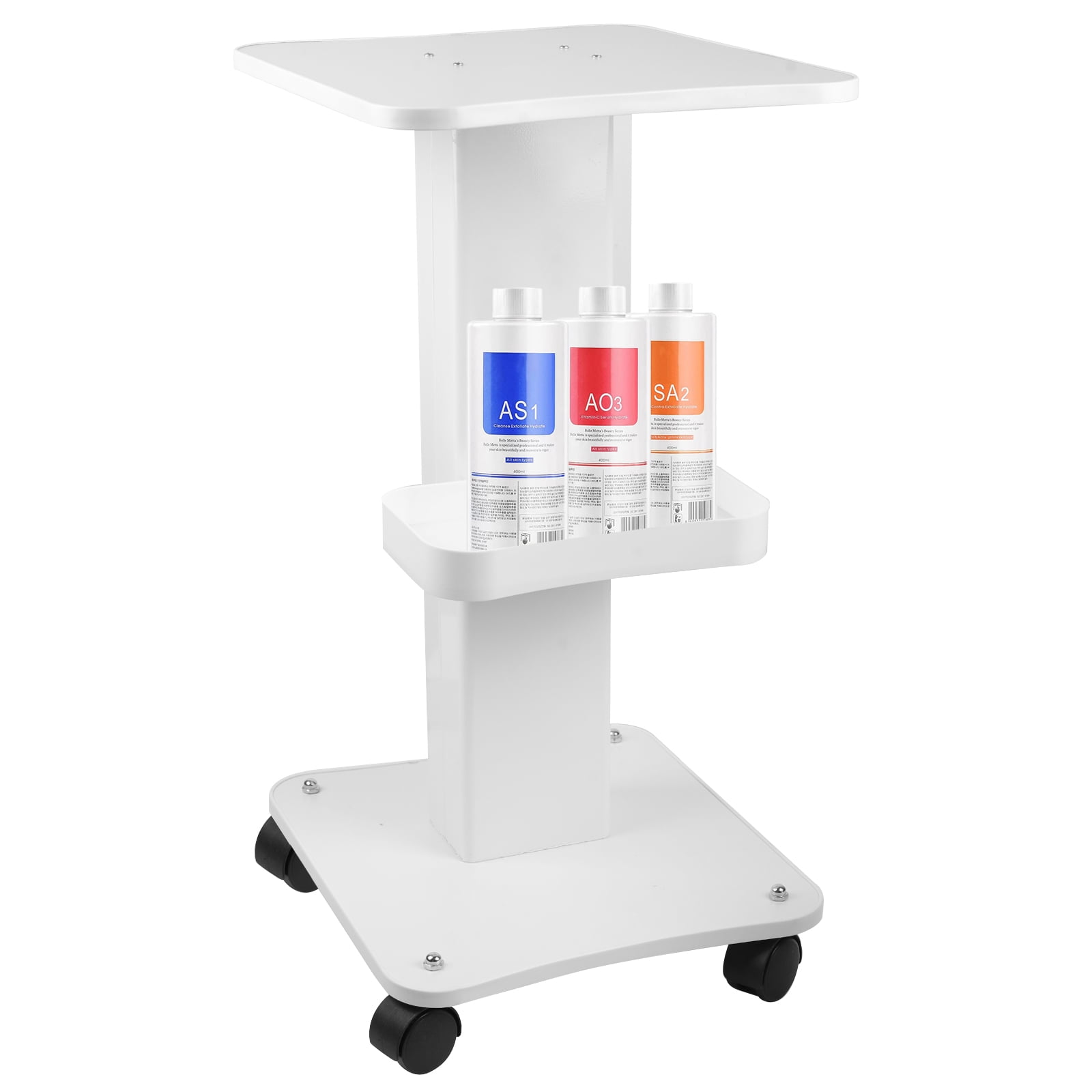 Esthetician Trolley Cart with Wheels, Salon Spa Beauty Machine Rolling ...