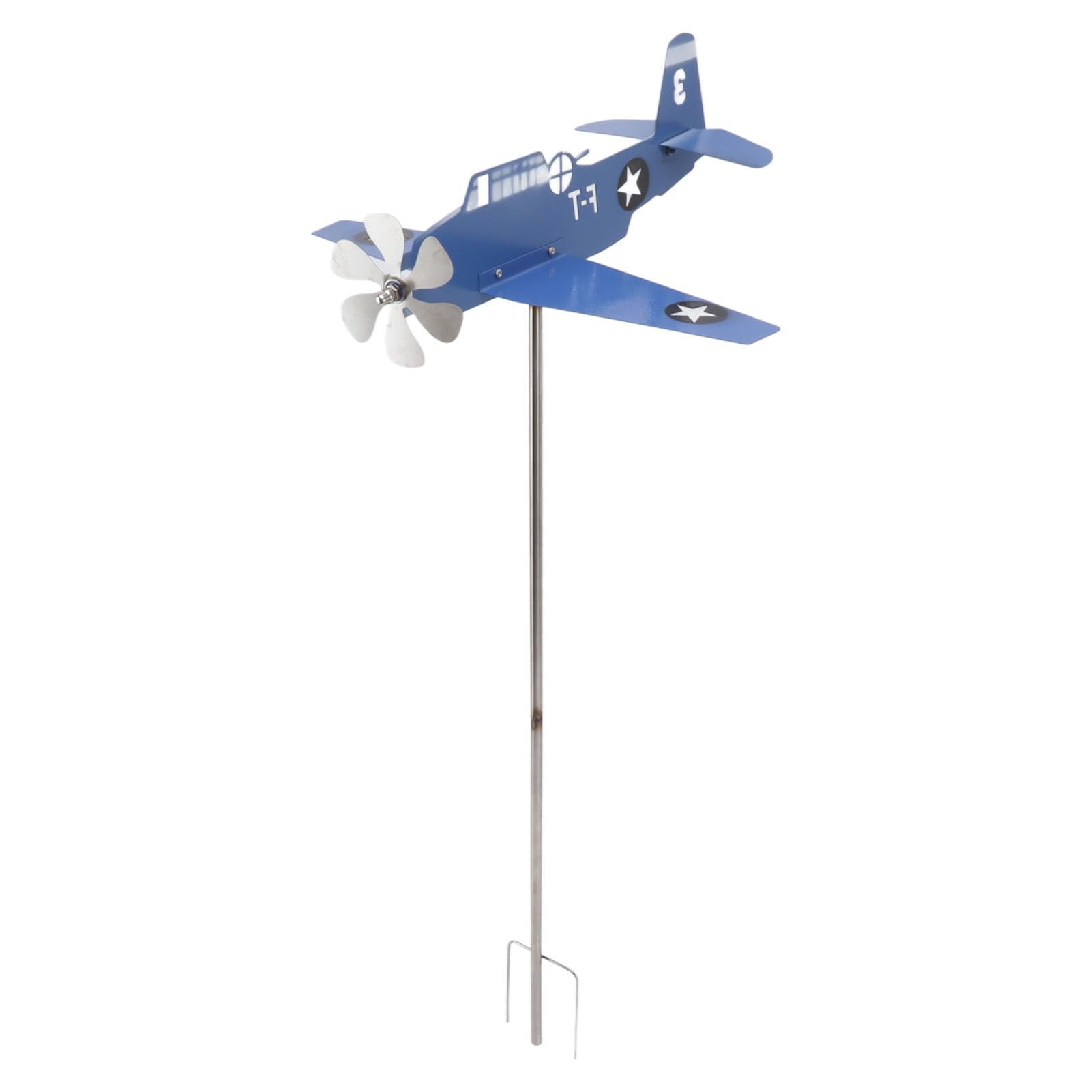 Estink Airplane Weather Vane, OIF8 Iron Stainless Steel Outdoor Wind ...
