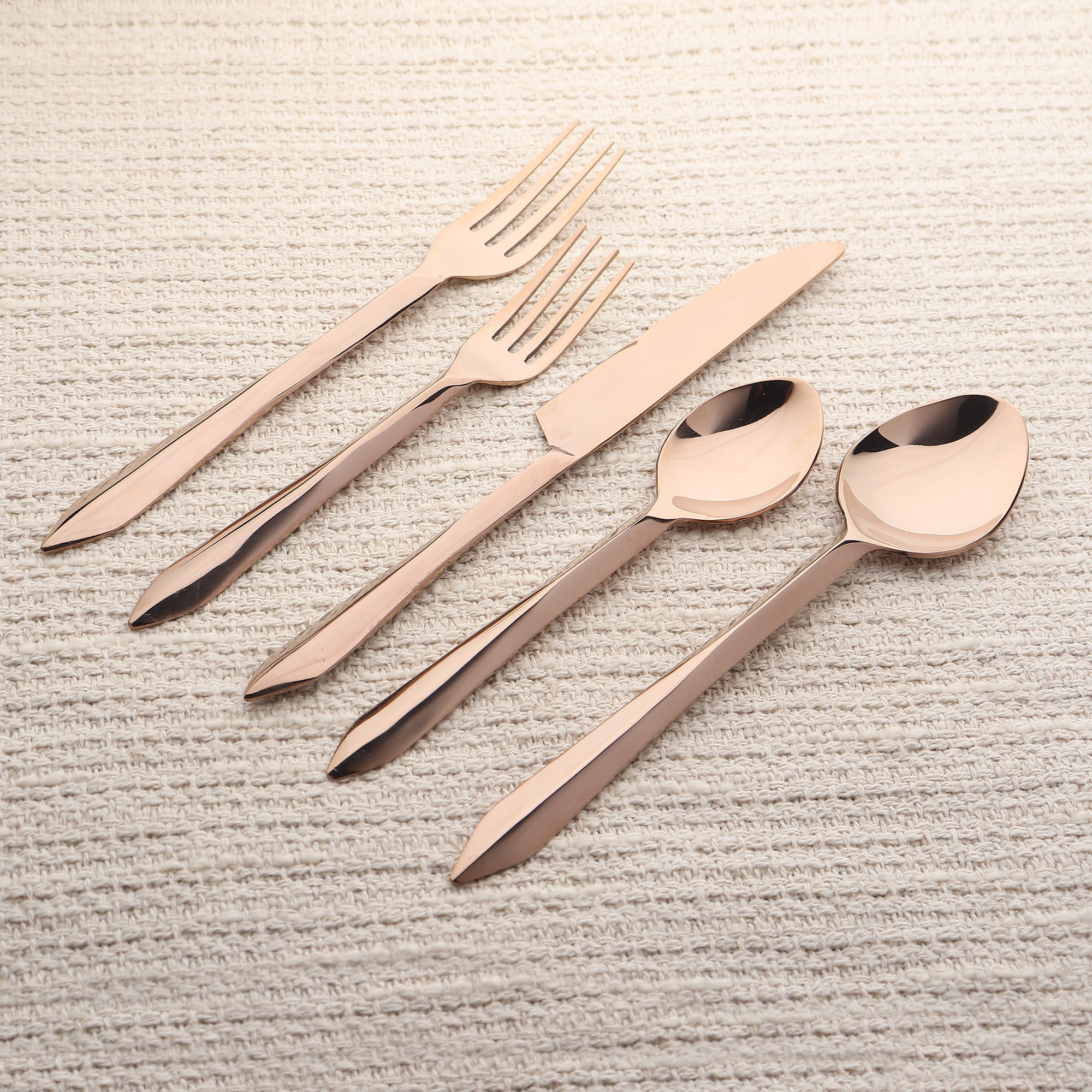 Estique Bronze PVD 5 Pcs. Flatware Set - Walmart.com